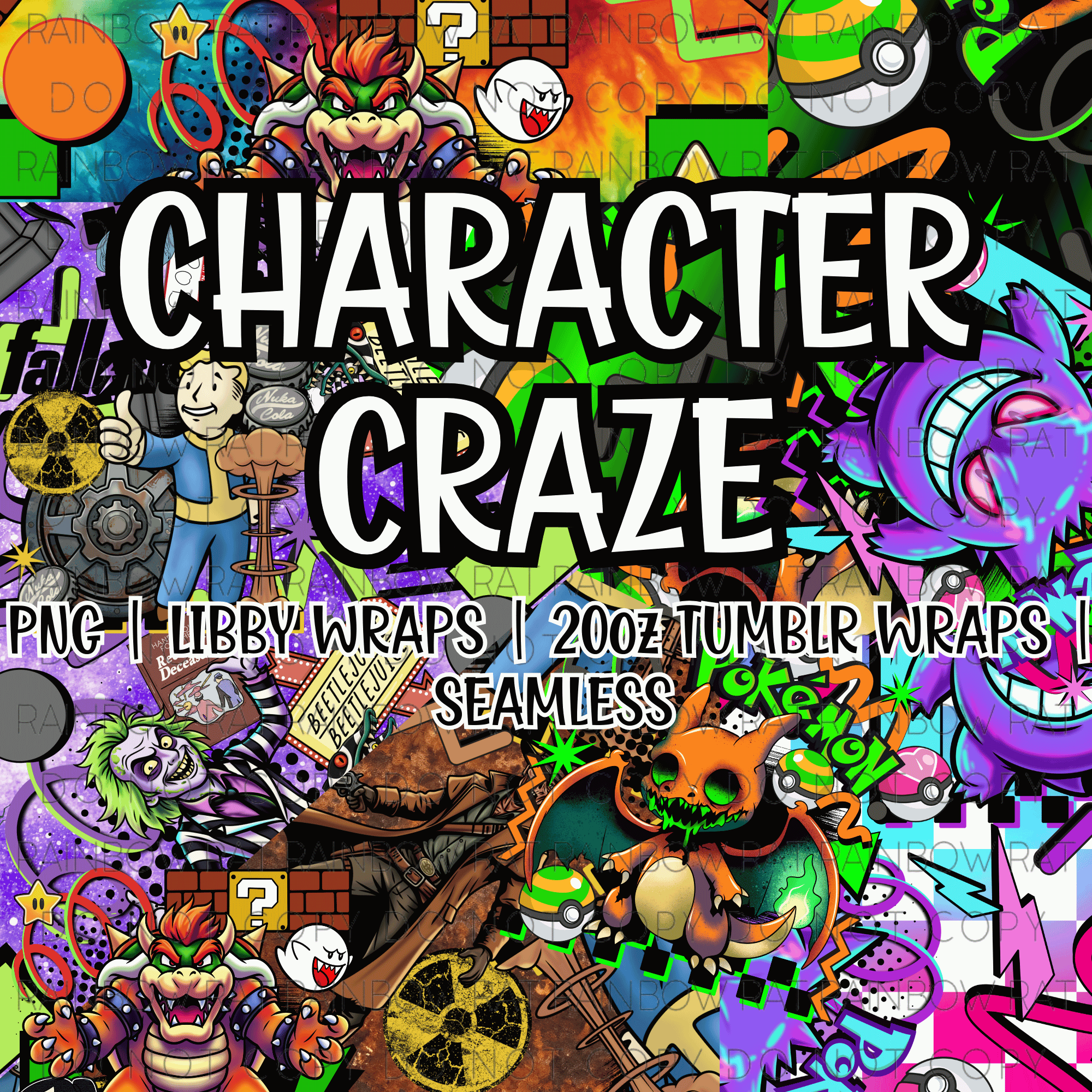 Character Craze-Bundle – Glam’er Tough | Rainbow Rat Designs