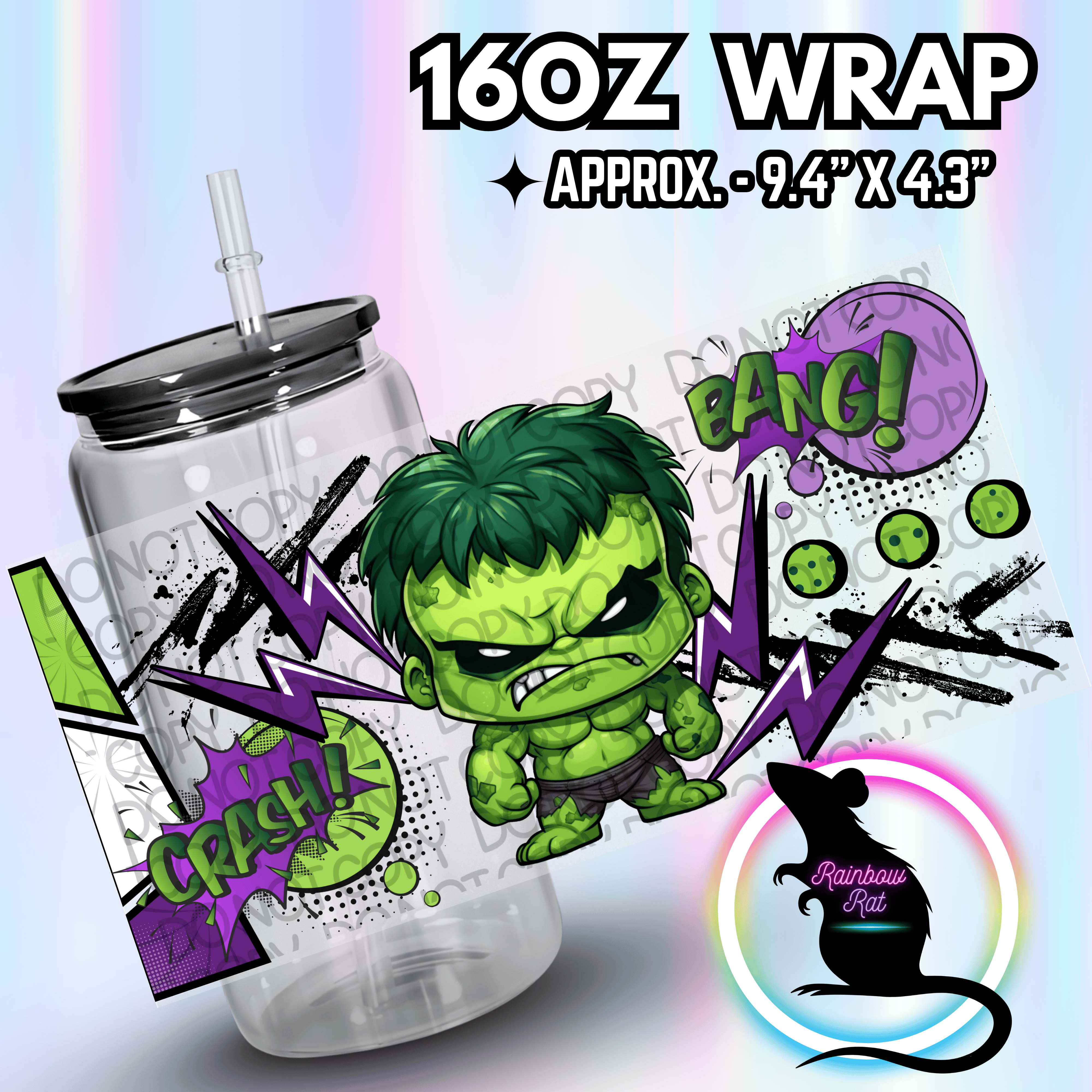 GreenGuy- Libby Wrap – Glam’er Tough | Rainbow Rat Designs