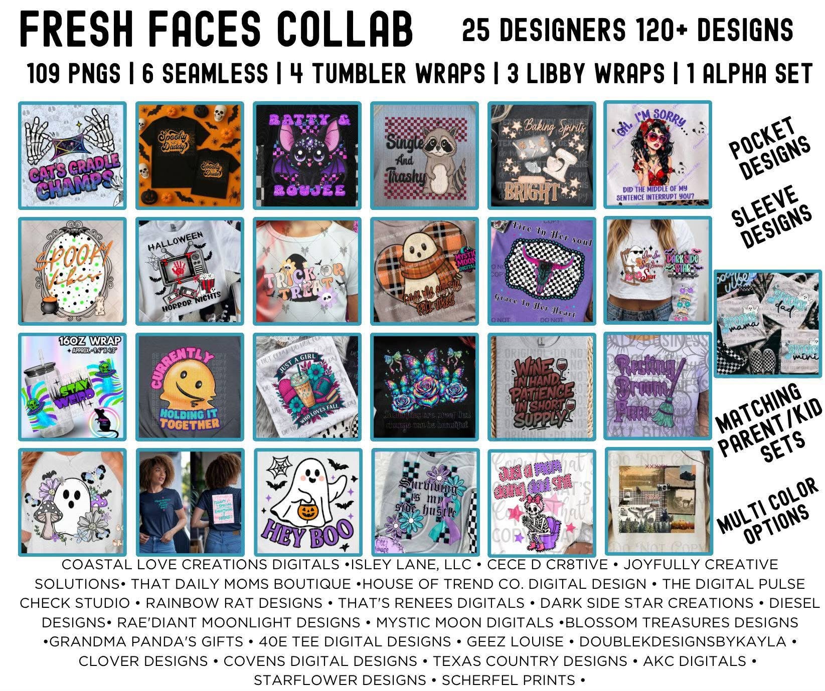 FRESH FACES COLLAB - 25 DESIGNERS – Glam’er Tough | Rainbow Rat Designs