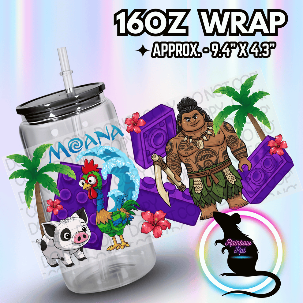 Built Cute- Libby Wrap Singles – Glam’er Tough | Rainbow Rat Designs