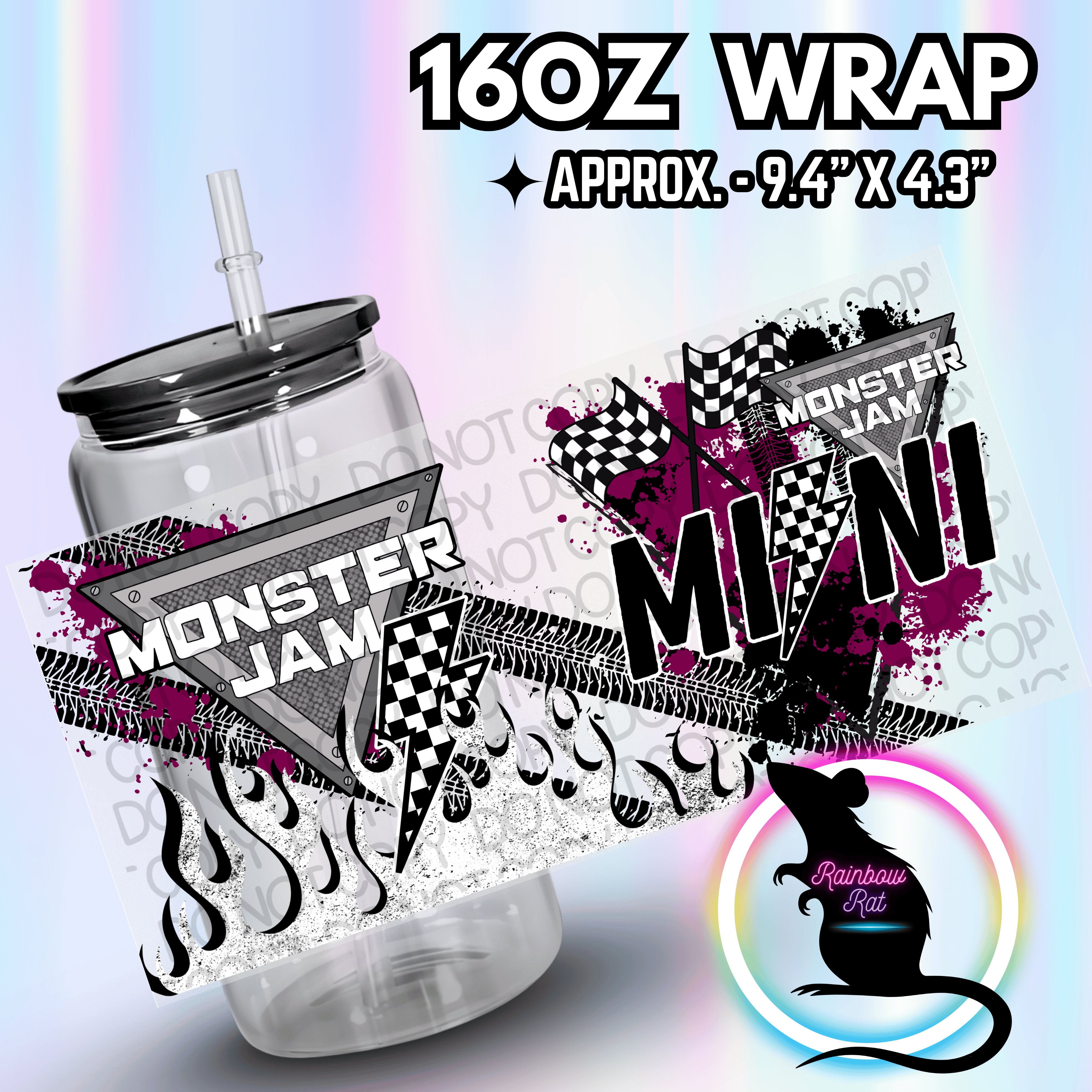 MJ Mini- Libby Wrap Singles – Glam’er Tough | Rainbow Rat Designs