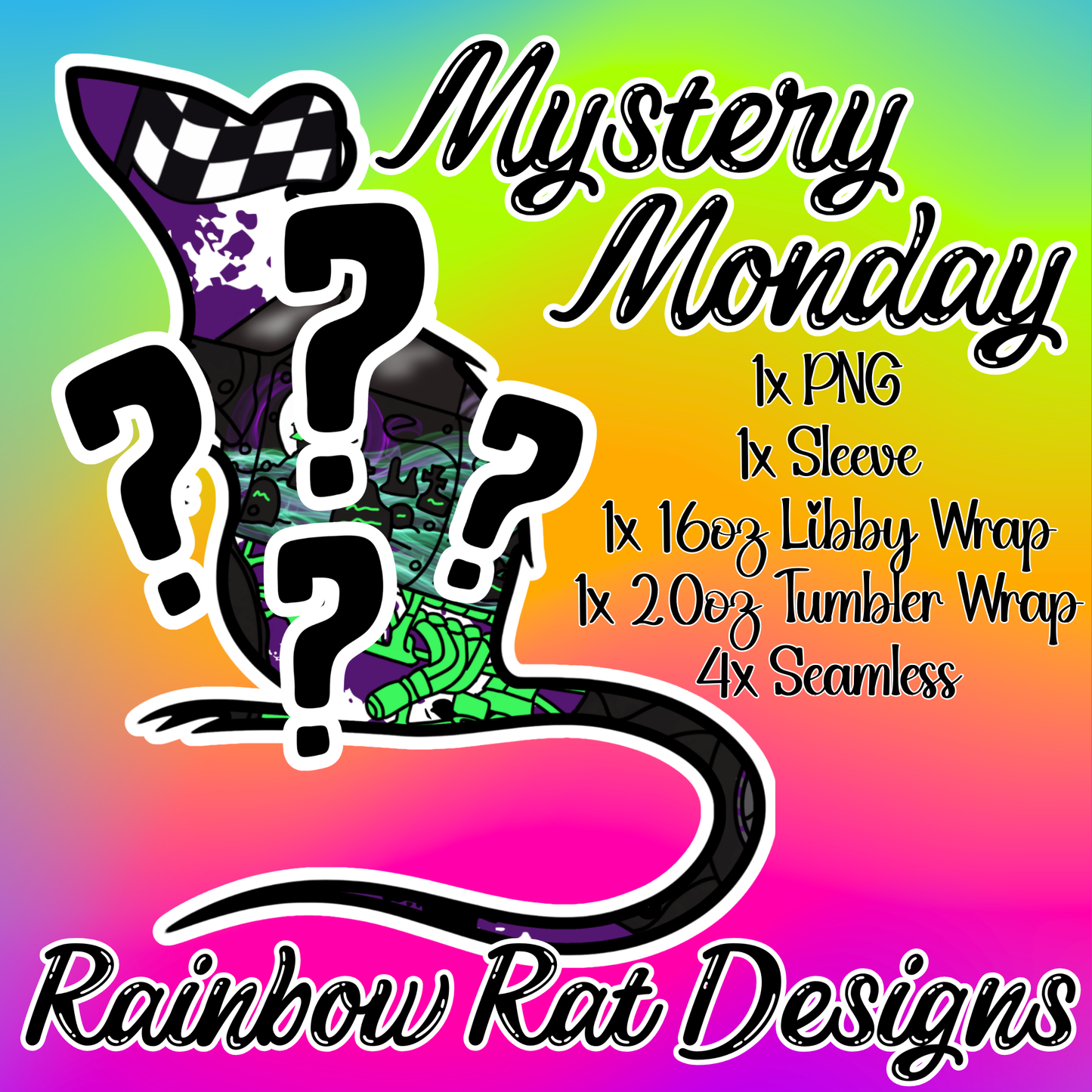 Jan 5/2026 Mystery Monday Bundle – Glam’er Tough | Rainbow Rat Designs