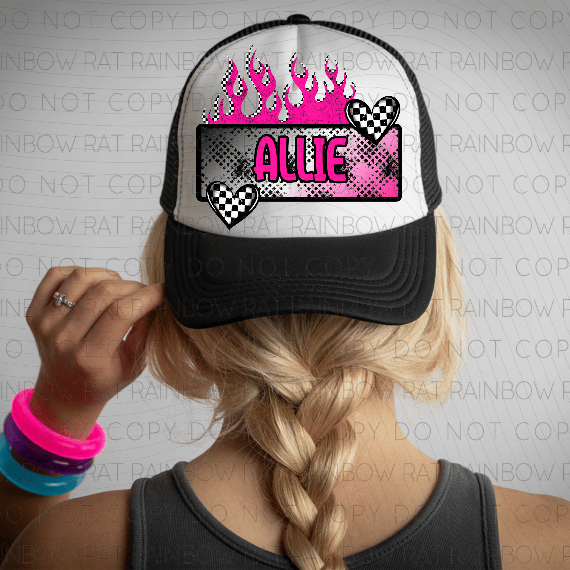Flames Name Plate- PNG Single – Glam’er Tough | Rainbow Rat Designs