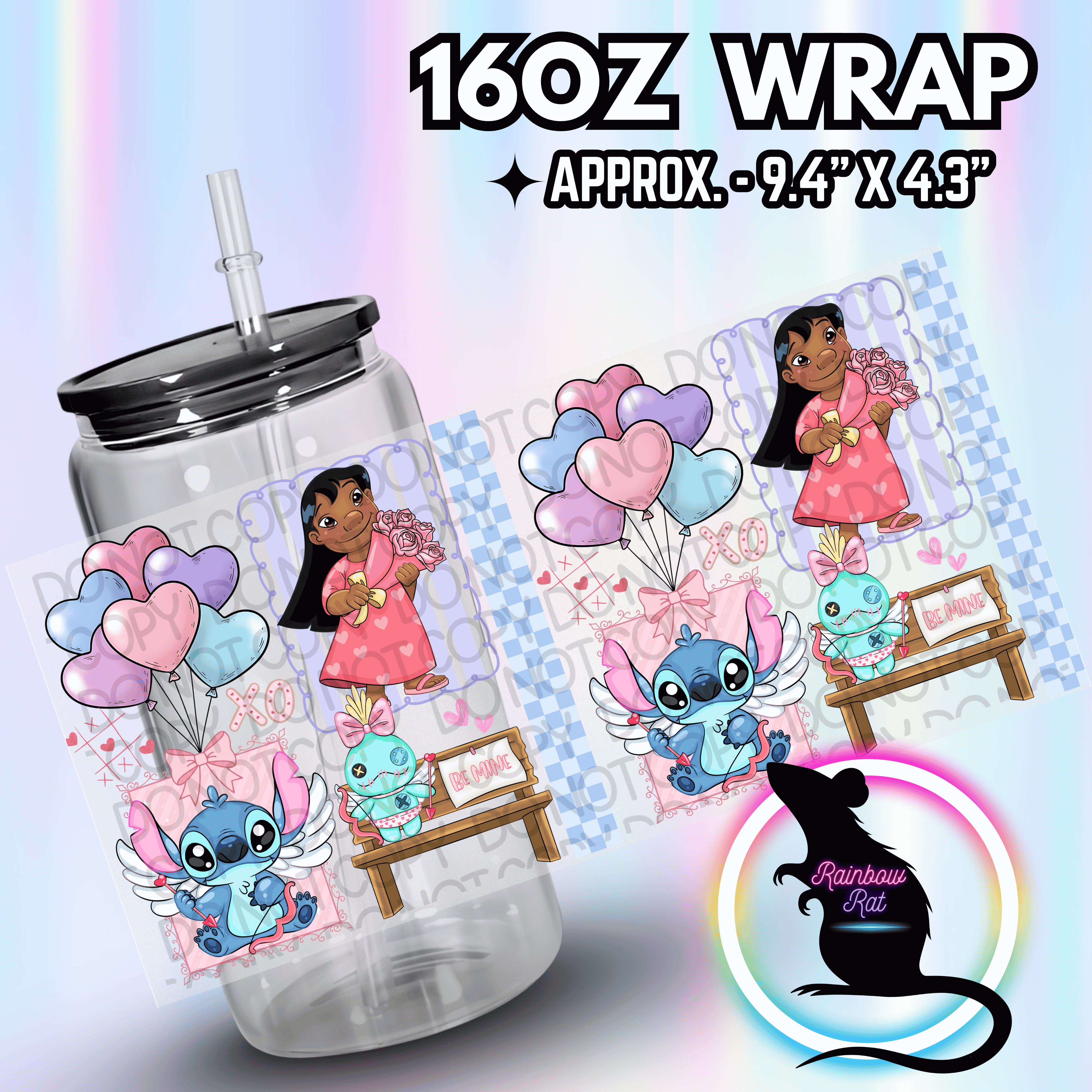 626 Valentine- Libby Wrap – Glam’er Tough | Rainbow Rat Designs