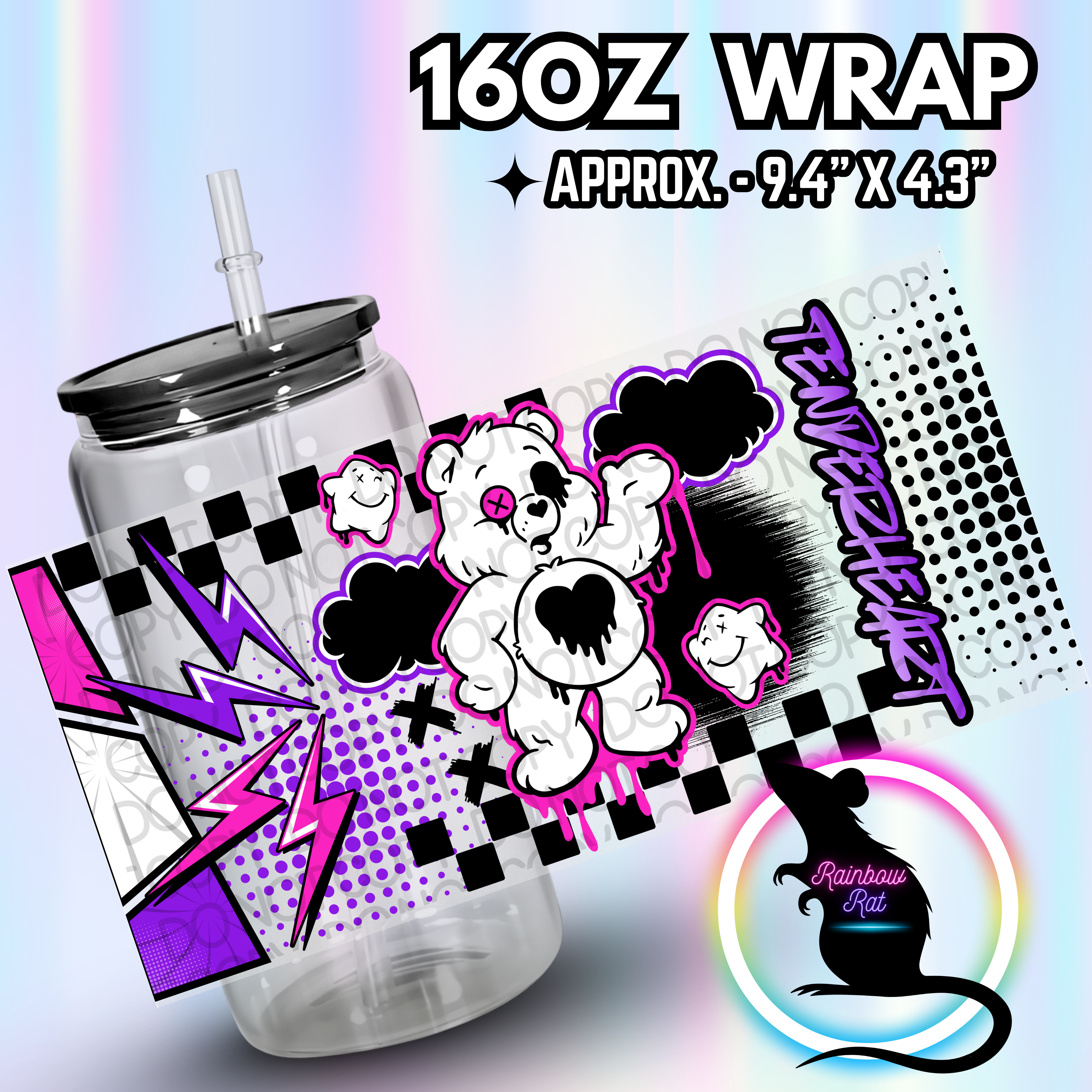 CG Bear- Libby Wrap – Glam’er Tough | Rainbow Rat Designs